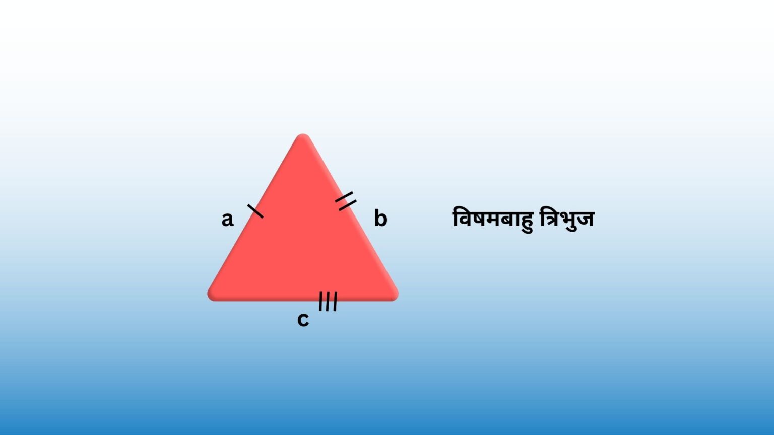 त्रिभुज के प्रकार | Types of Triangle in Hindi